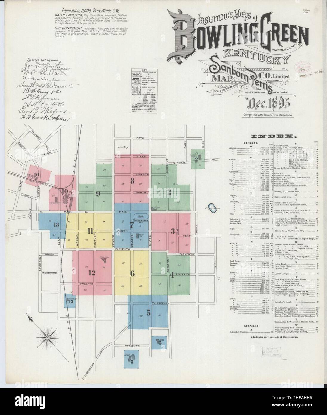 Map of bowling green kentucky hi-res stock photography and images - Alamy