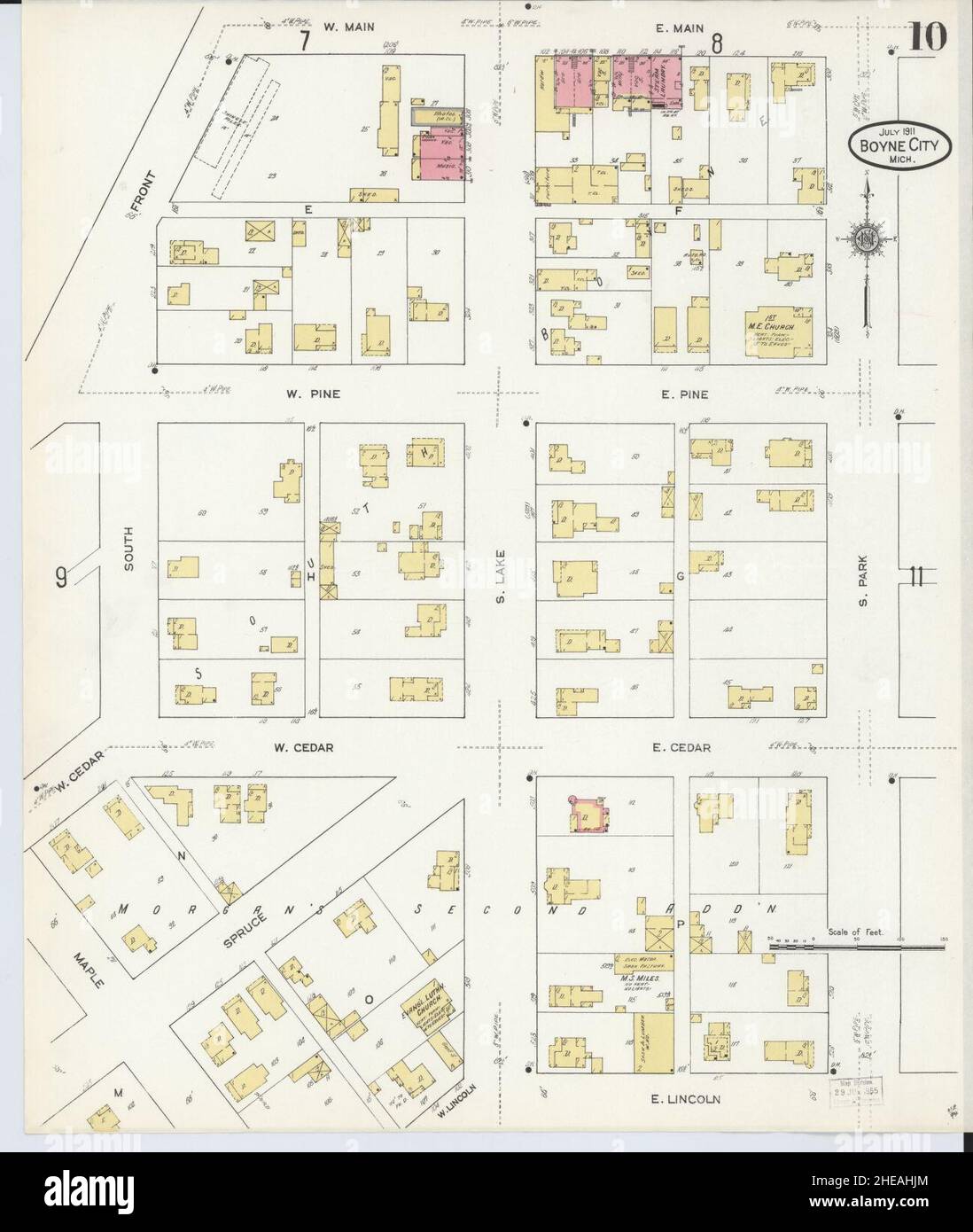 Map of boyne city hi-res stock photography and images - Alamy
