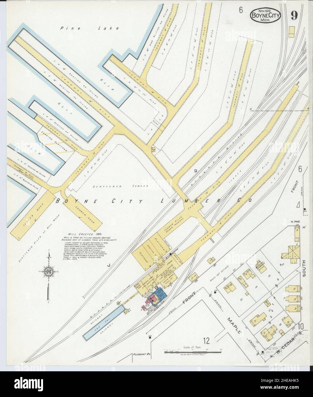 Map of boyne city hi-res stock photography and images - Alamy
