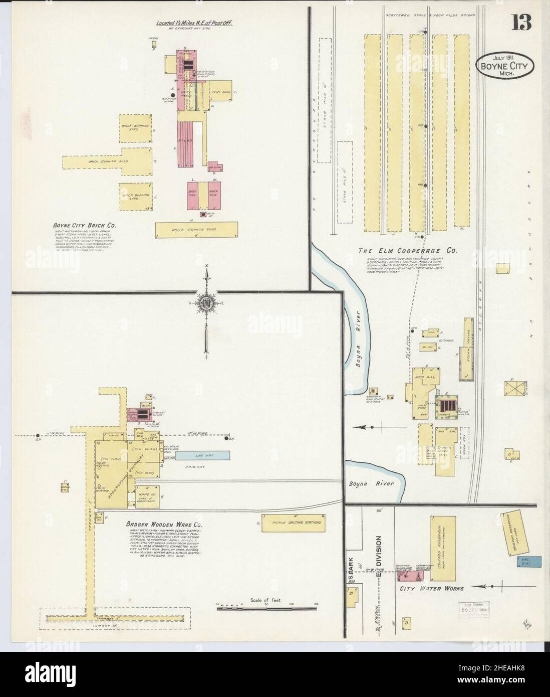 Map of boyne city hi-res stock photography and images - Alamy