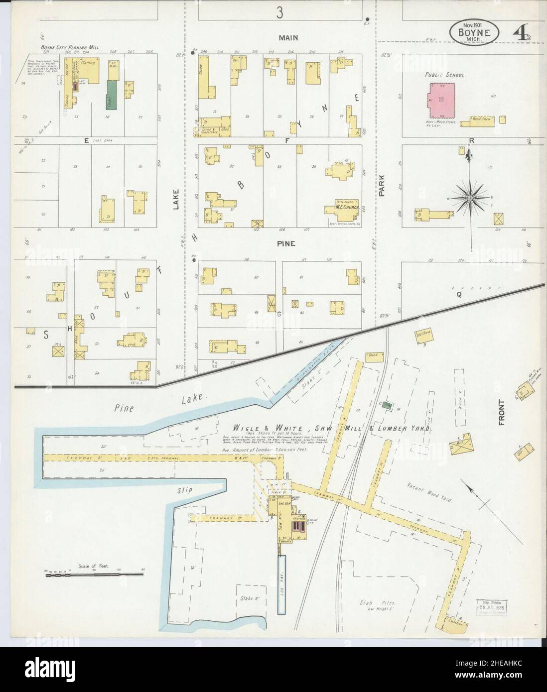 Map of boyne city hi-res stock photography and images - Alamy