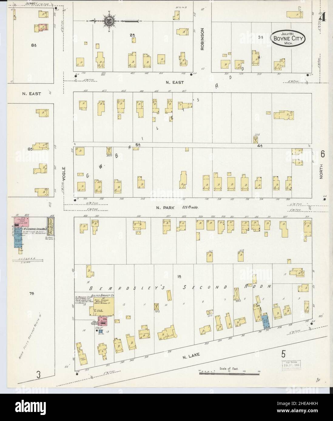 Map of boyne city hi-res stock photography and images - Alamy