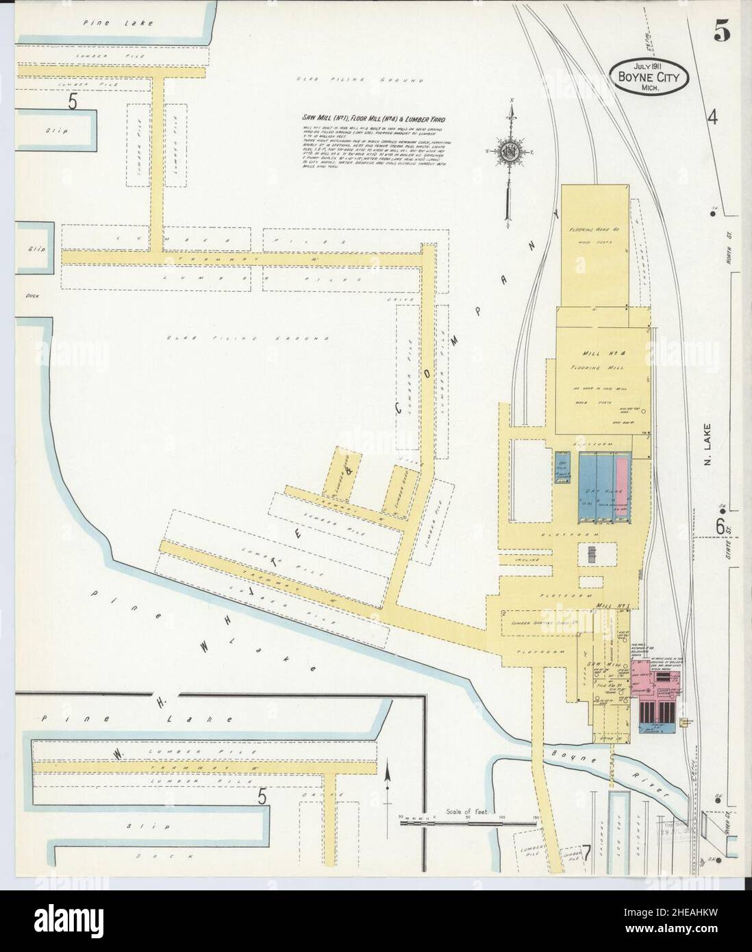 Map of boyne city hi-res stock photography and images - Alamy