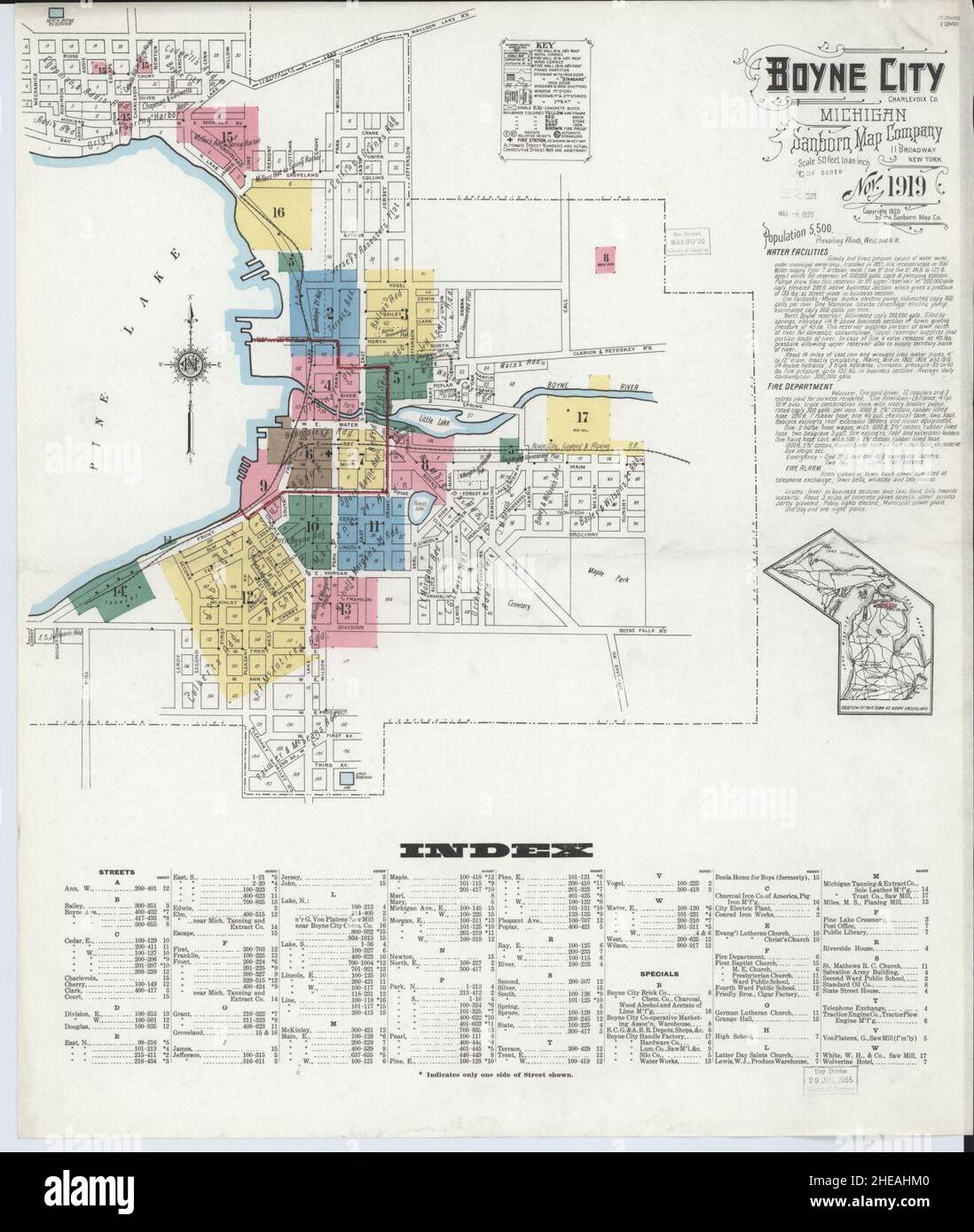 Map of boyne city hi-res stock photography and images - Alamy