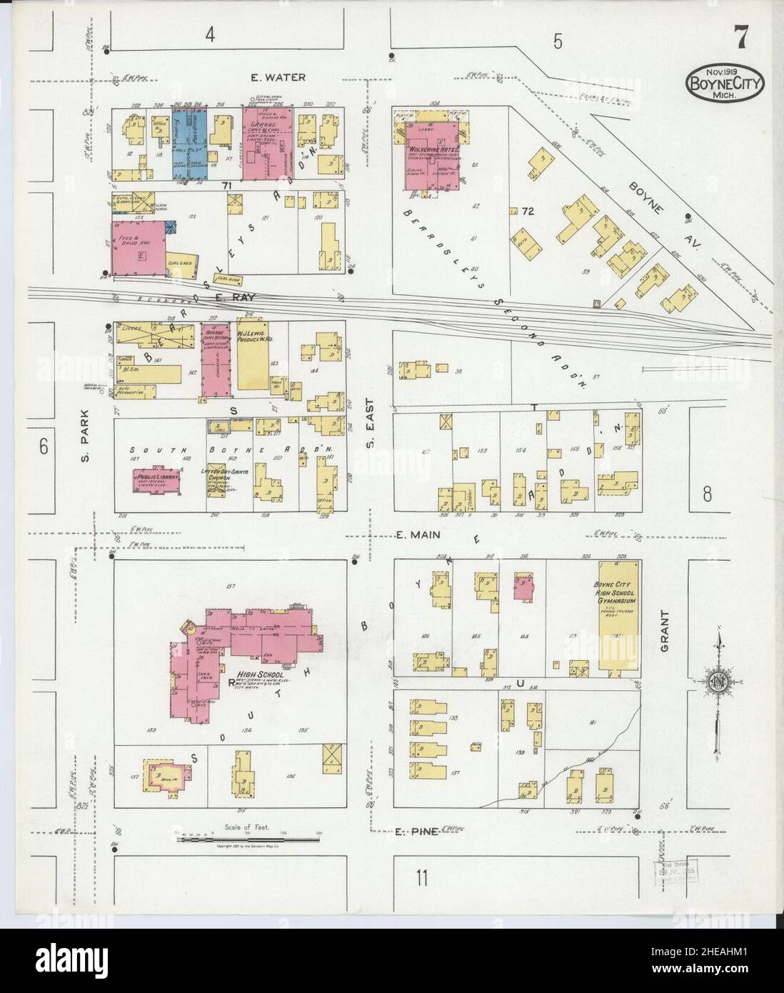 Map of boyne city hi-res stock photography and images - Alamy