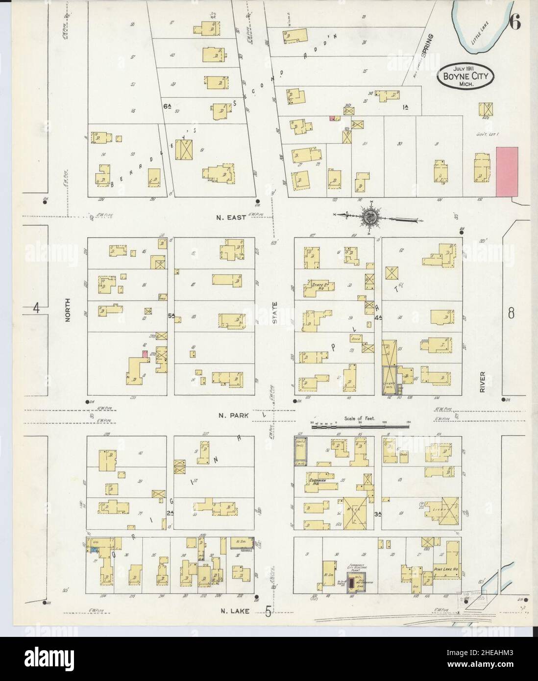 Map of boyne city hi-res stock photography and images - Alamy