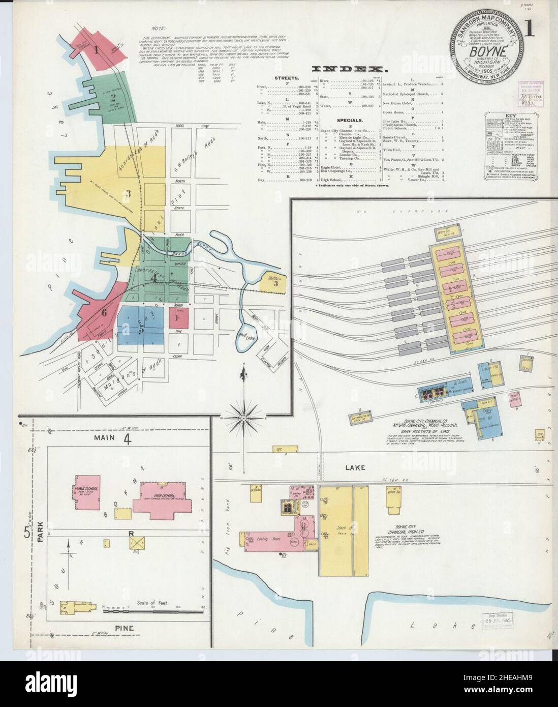 Map of boyne city hi-res stock photography and images - Alamy