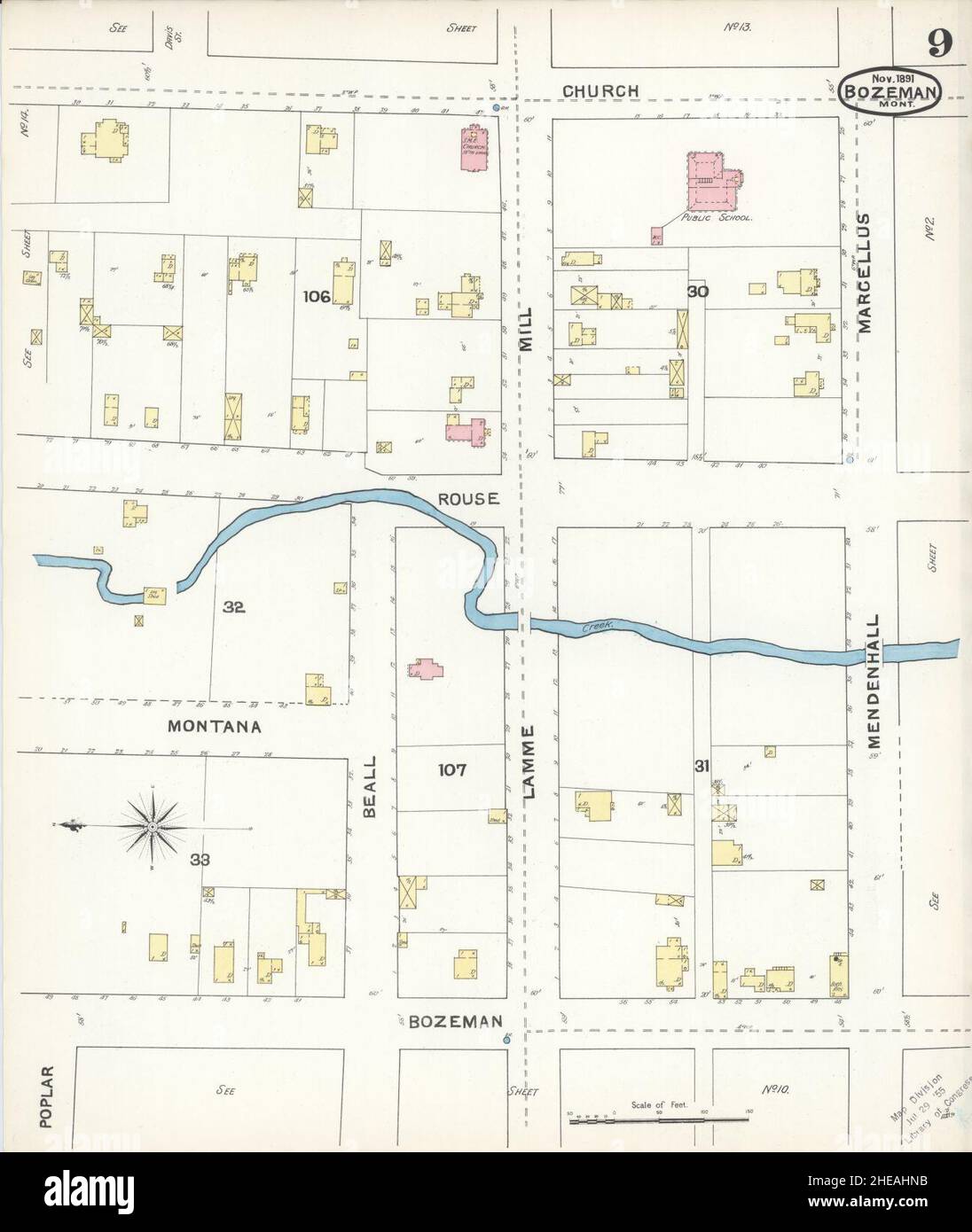 Bozeman map hi-res stock photography and images - Alamy