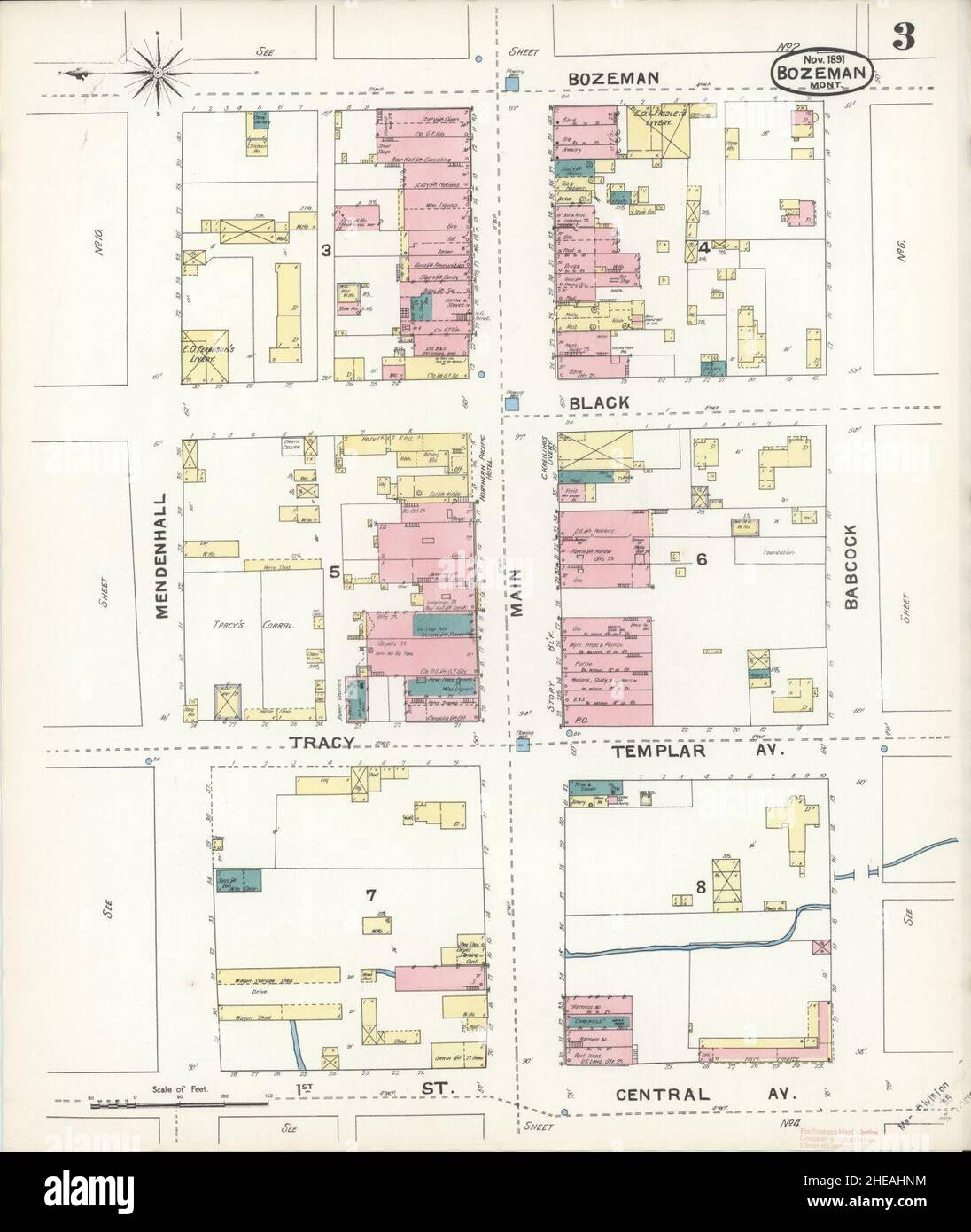Map of bozeman montana hi-res stock photography and images - Alamy