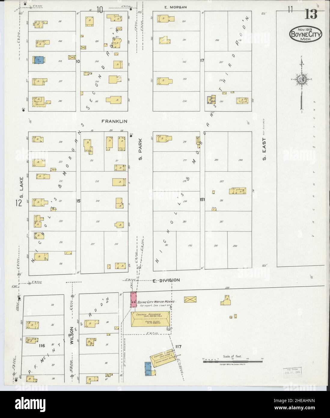 Map of boyne city hi-res stock photography and images - Alamy