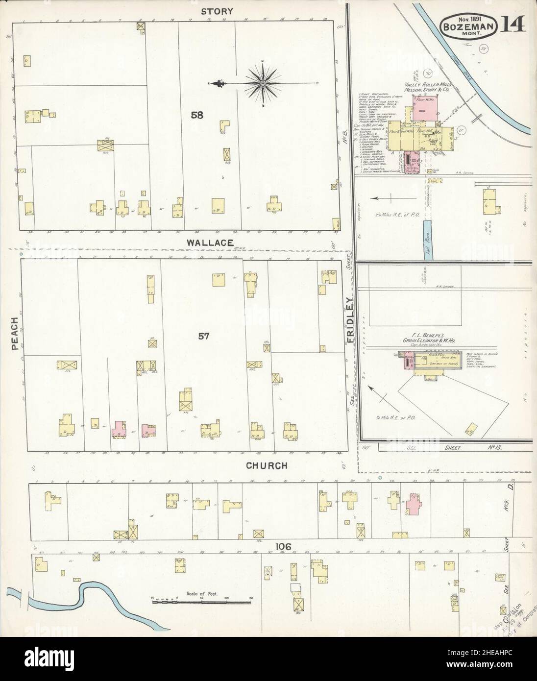Map of bozeman montana hi-res stock photography and images - Alamy