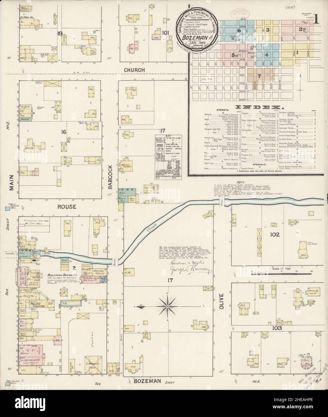 Map of bozeman hi-res stock photography and images - Alamy
