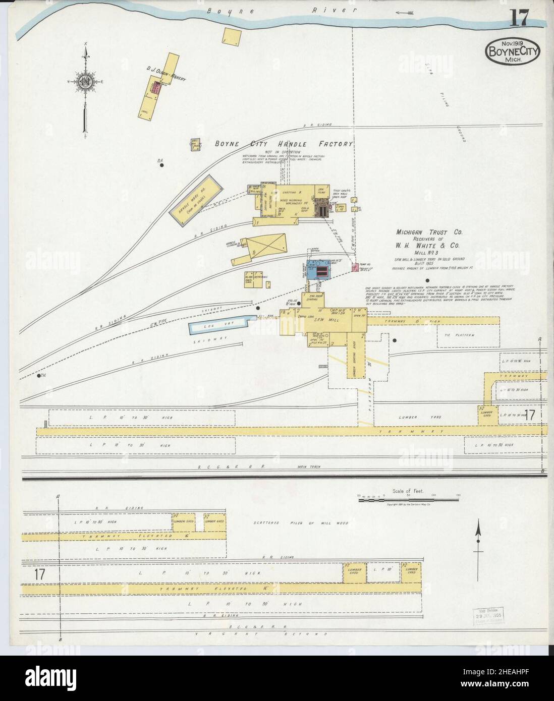 Map of boyne city hi-res stock photography and images - Alamy