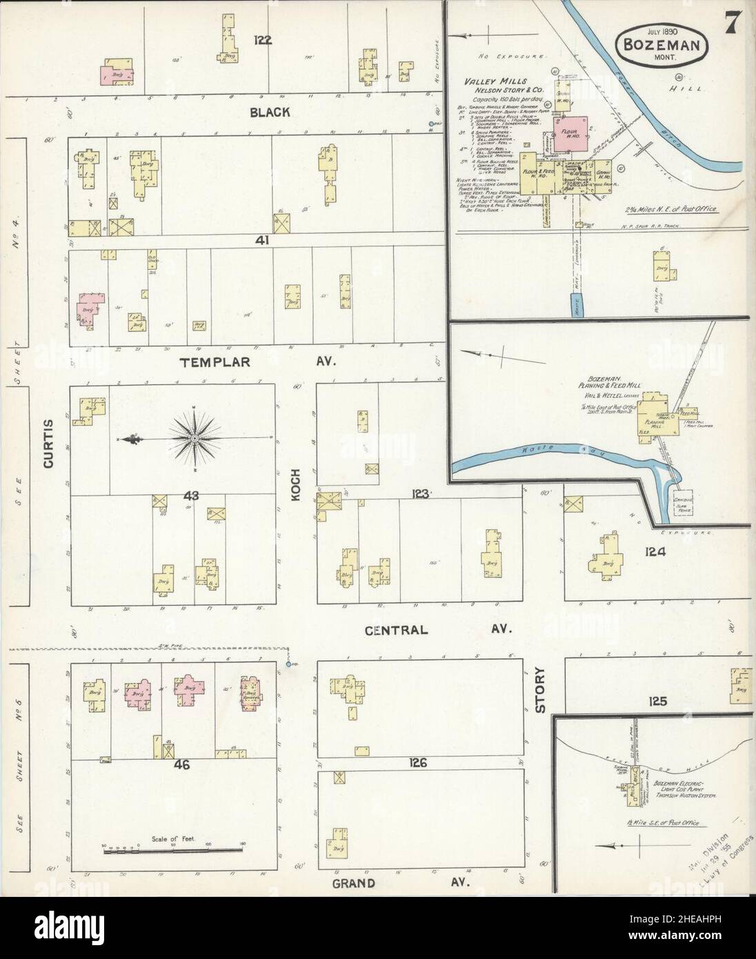 Map of bozeman hi-res stock photography and images - Alamy