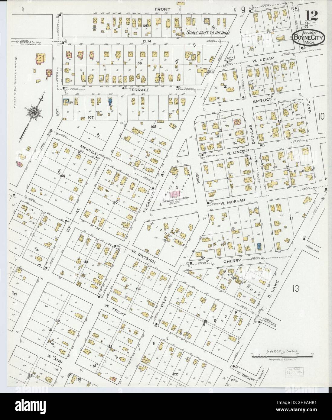 Map of boyne city hi-res stock photography and images - Alamy