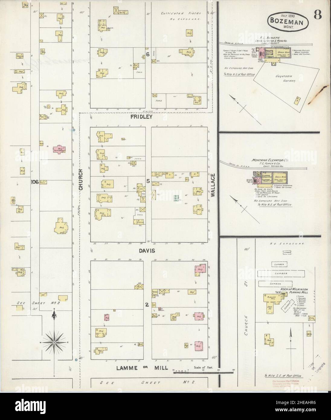 Map of bozeman montana hi-res stock photography and images - Alamy