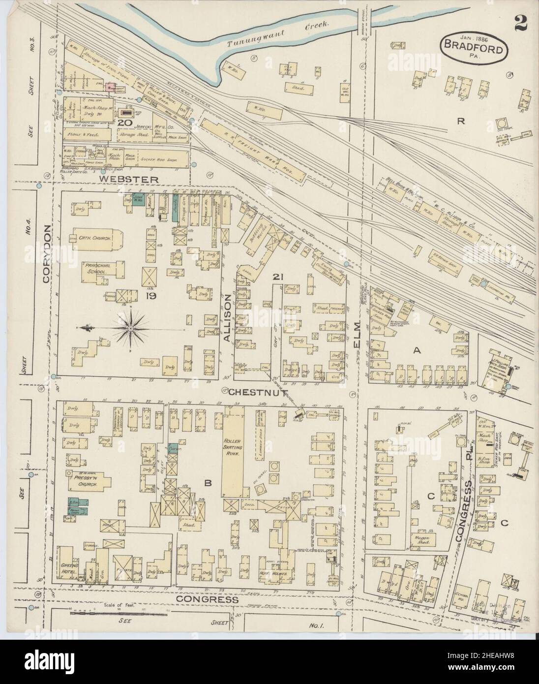 Map of bradford hi-res stock photography and images - Alamy
