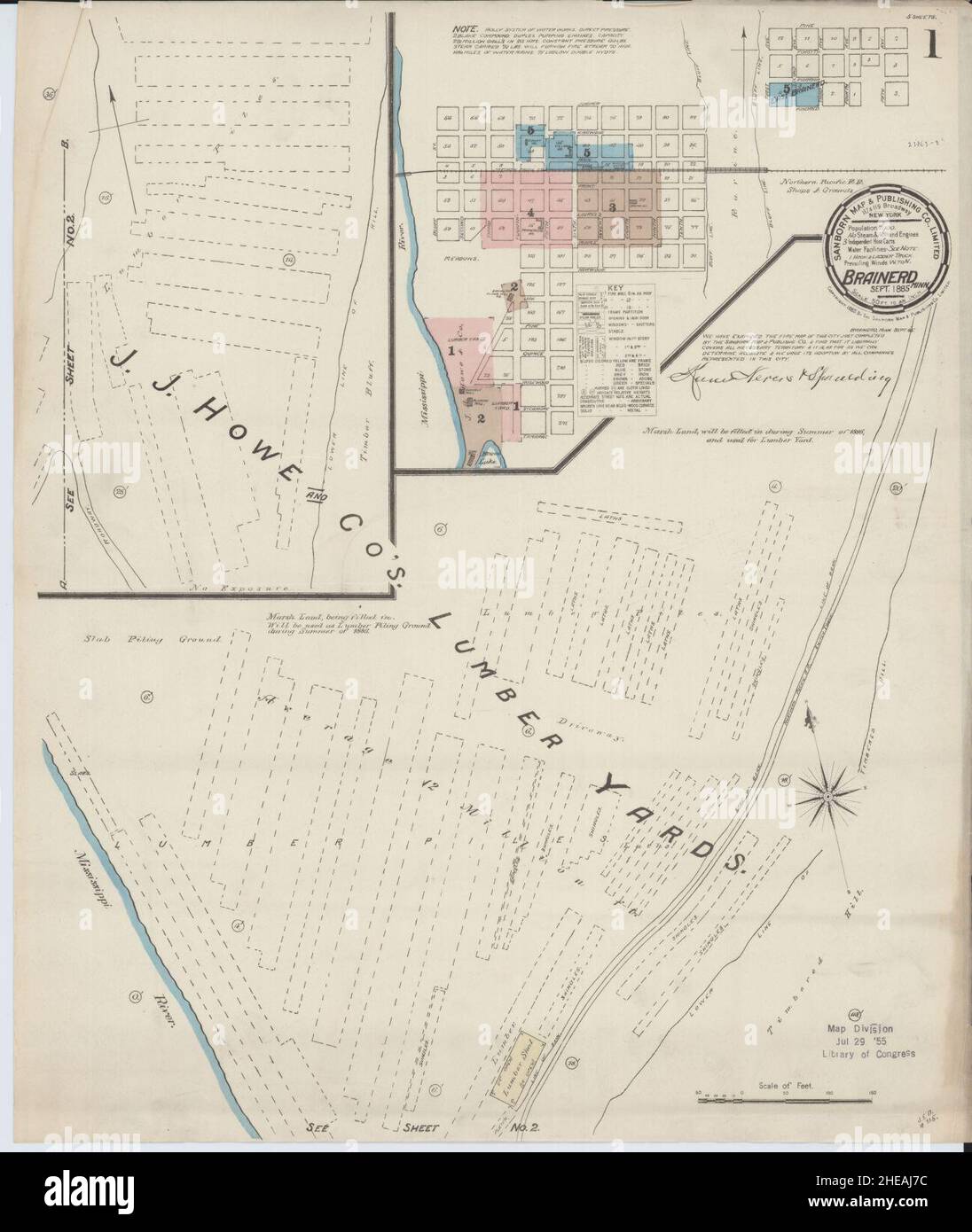Brainerd map hi-res stock photography and images - Alamy