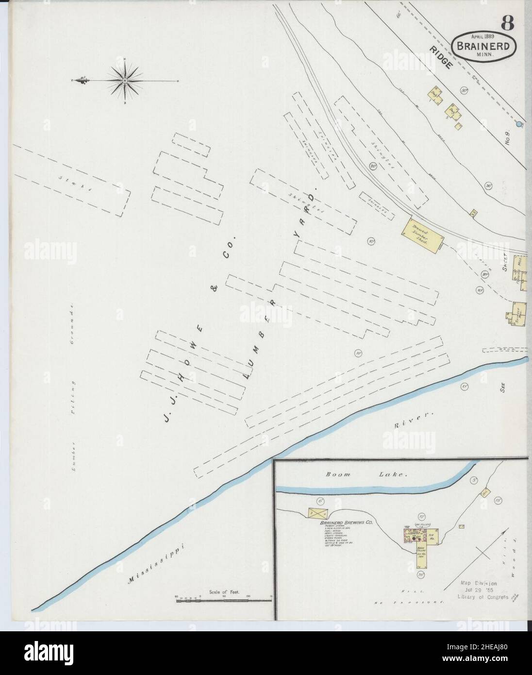 Brainerd map hi-res stock photography and images - Alamy
