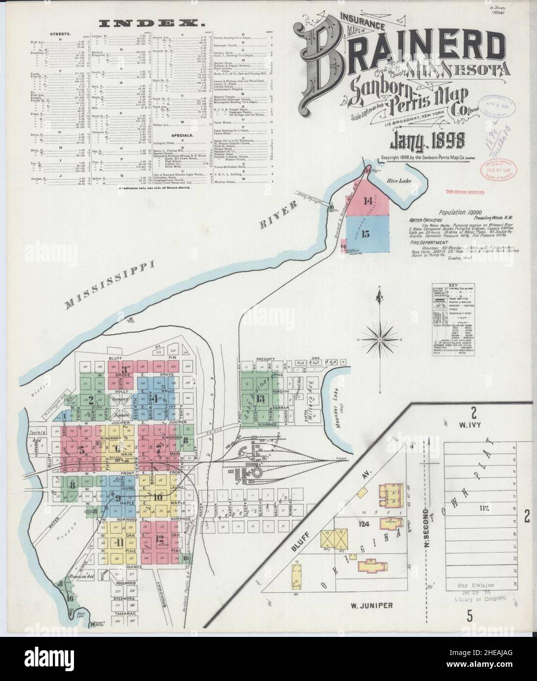 Brainerd map hi-res stock photography and images - Alamy