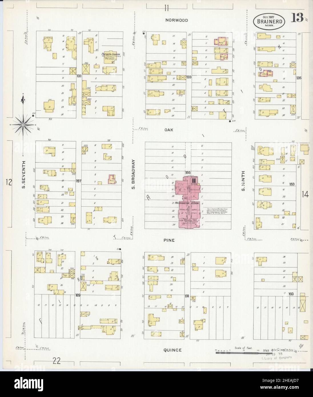 Brainerd map hi-res stock photography and images - Alamy
