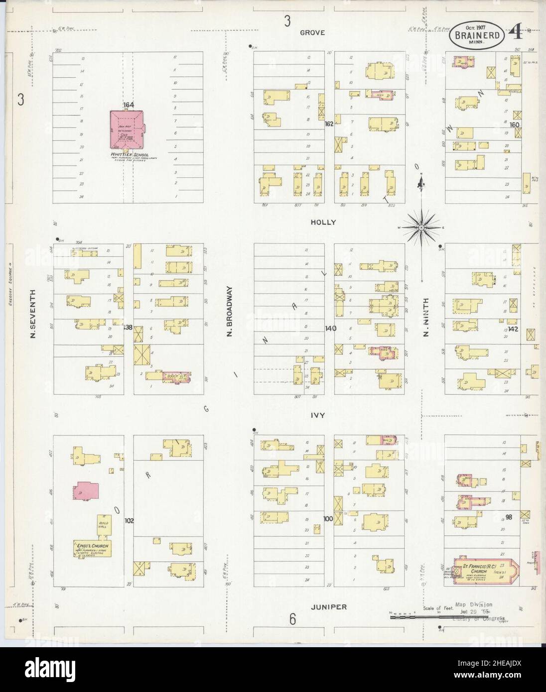 Brainerd map hi-res stock photography and images - Alamy
