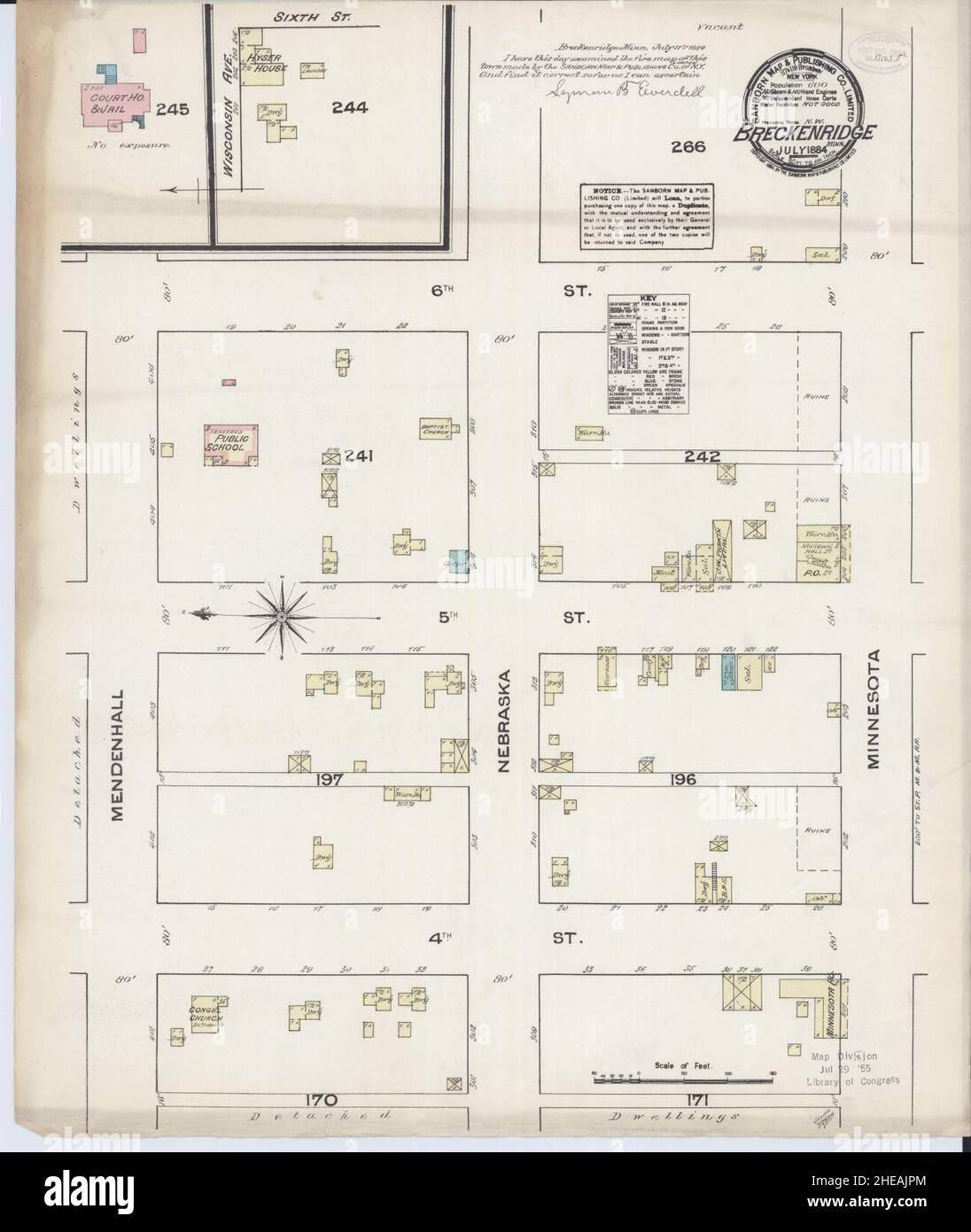Map of breckenridge minnesota hi-res stock photography and images - Alamy