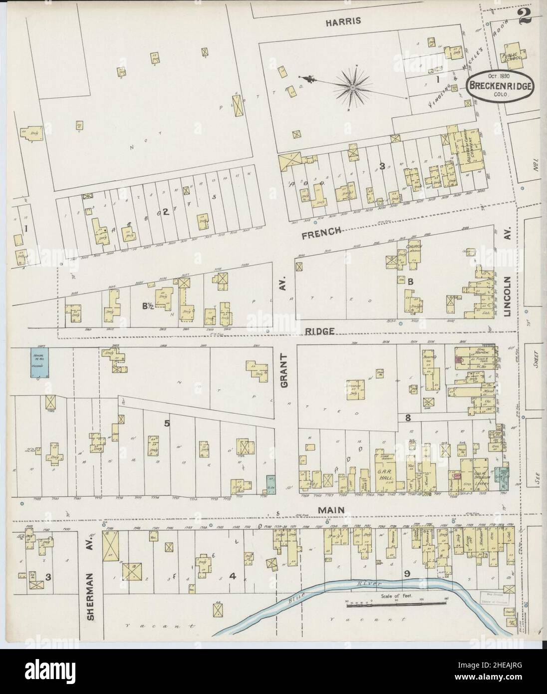 Map of breckenridge hi-res stock photography and images - Alamy