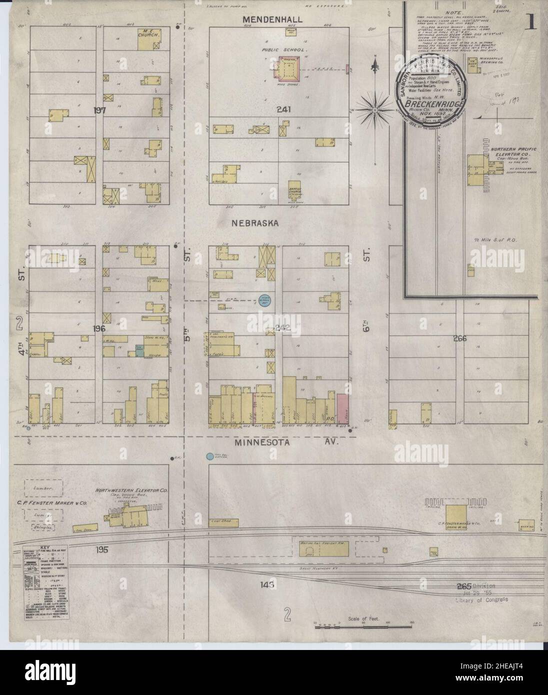 Map of breckenridge minnesota hi-res stock photography and images - Alamy