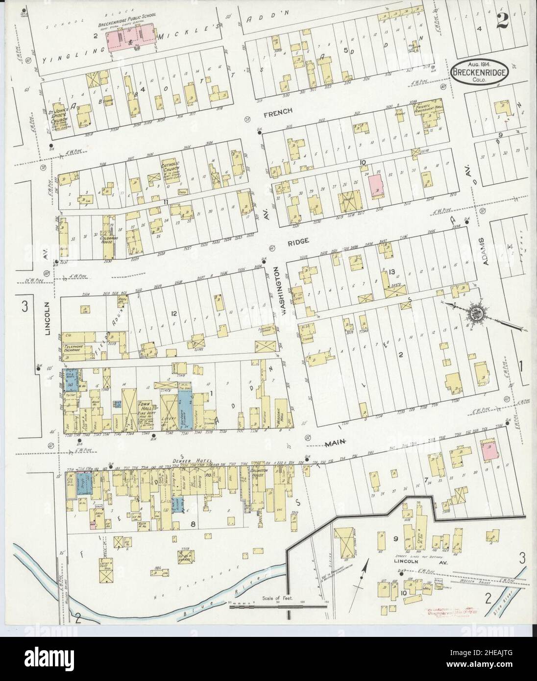 Breckenridge map hi-res stock photography and images - Alamy