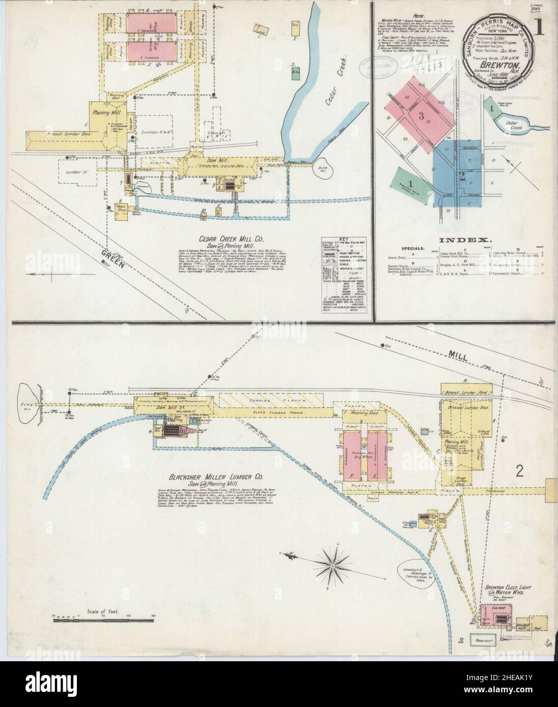 Brewton alabama map hi-res stock photography and images - Alamy