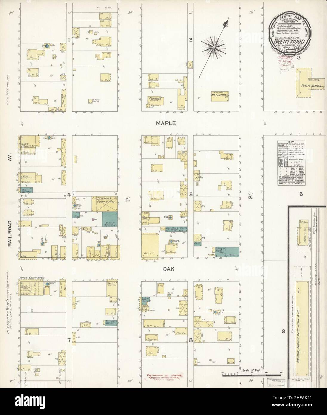 Sanborn Fire Insurance Map from Brentwood, Contra Costa County ...