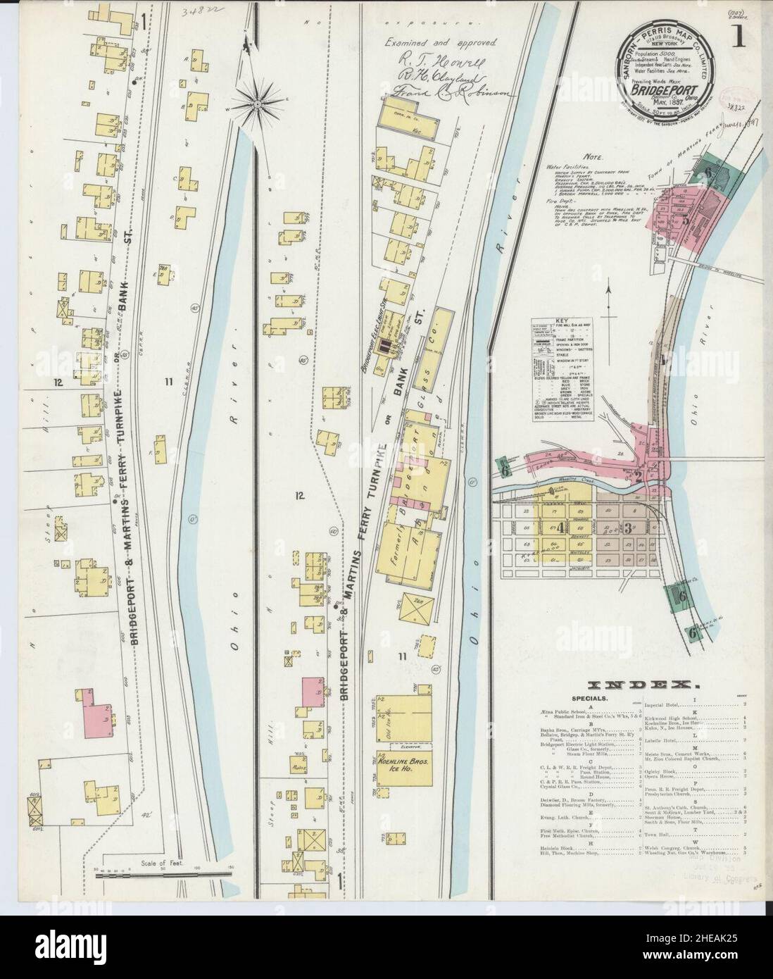 Belmont county map hi-res stock photography and images - Alamy