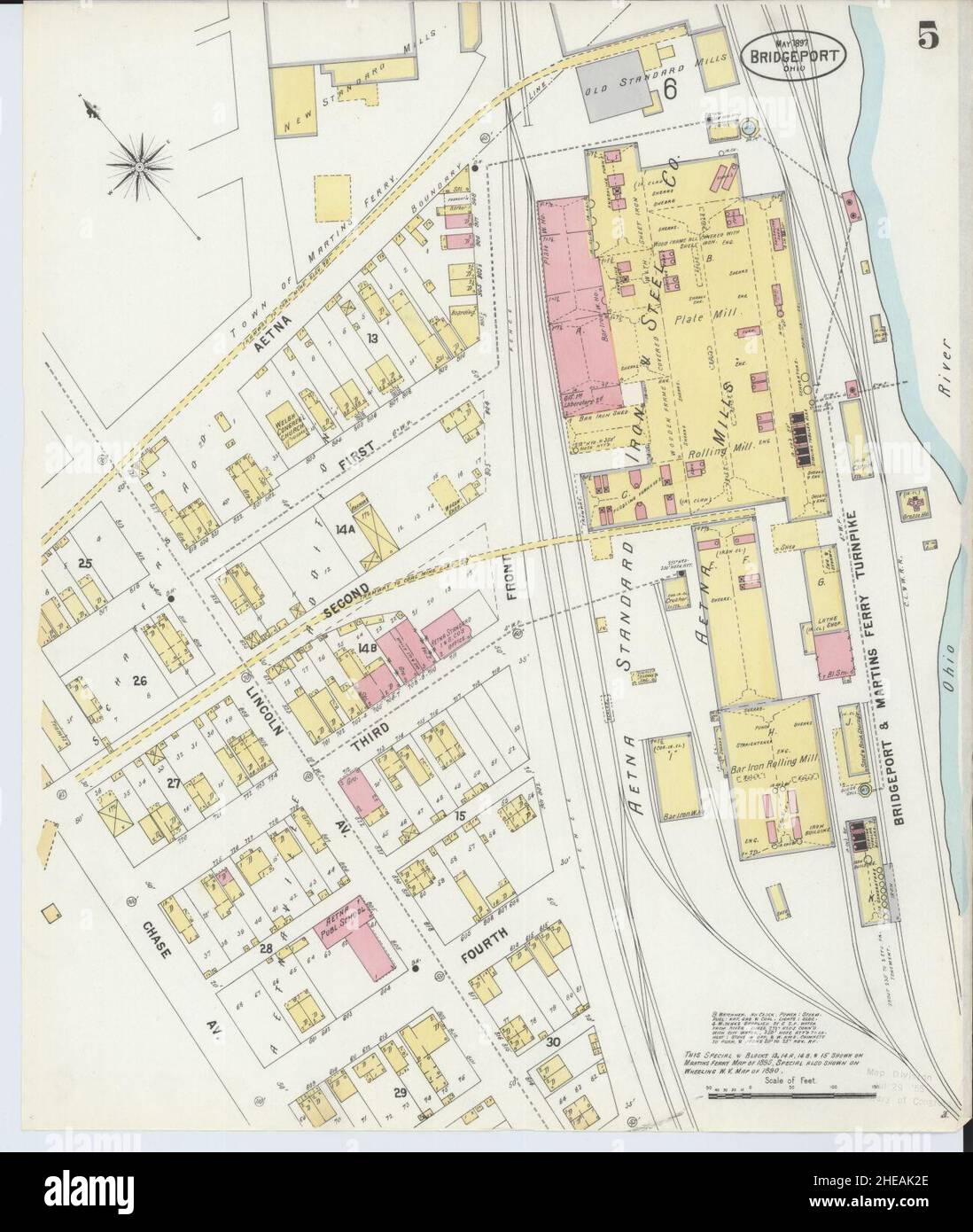 Belmont county map hi-res stock photography and images - Alamy