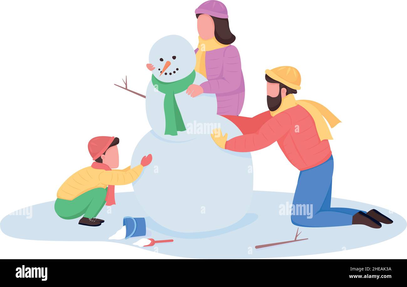 Faceless snowman hi-res stock photography and images - Alamy