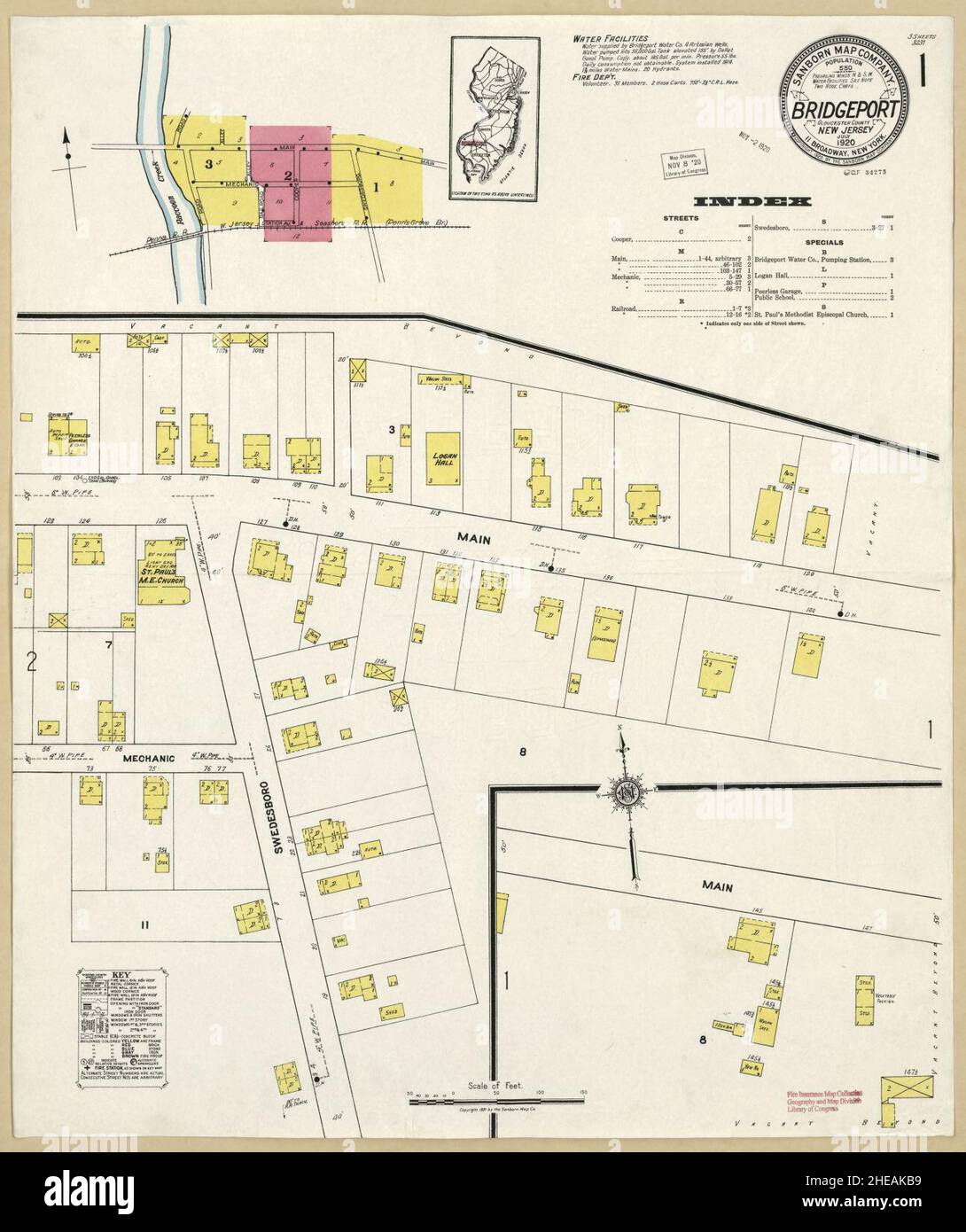 Map of bridgeport new jersey hi-res stock photography and images - Alamy