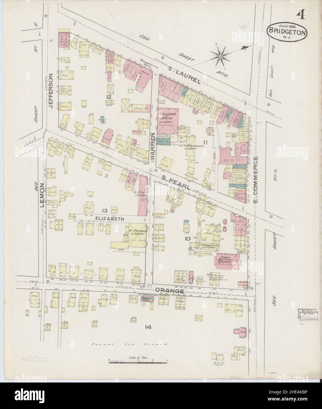 Map of bridgeton hi-res stock photography and images - Alamy