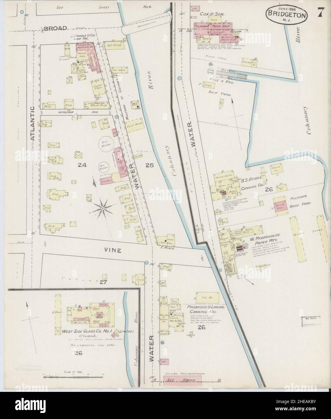 Bridgeton map hi-res stock photography and images - Alamy