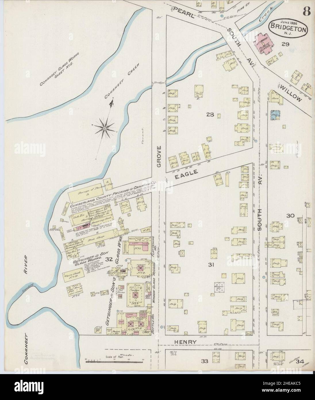 Bridgeton map hi-res stock photography and images - Alamy