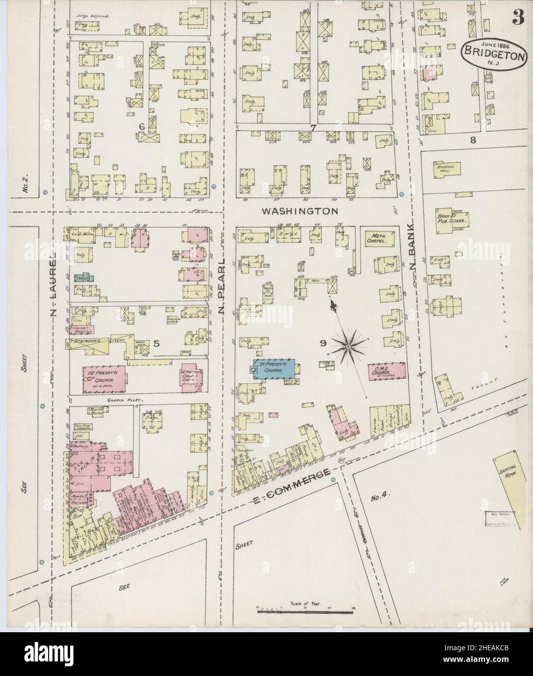 Map of bridgeton new jersey hi-res stock photography and images - Alamy