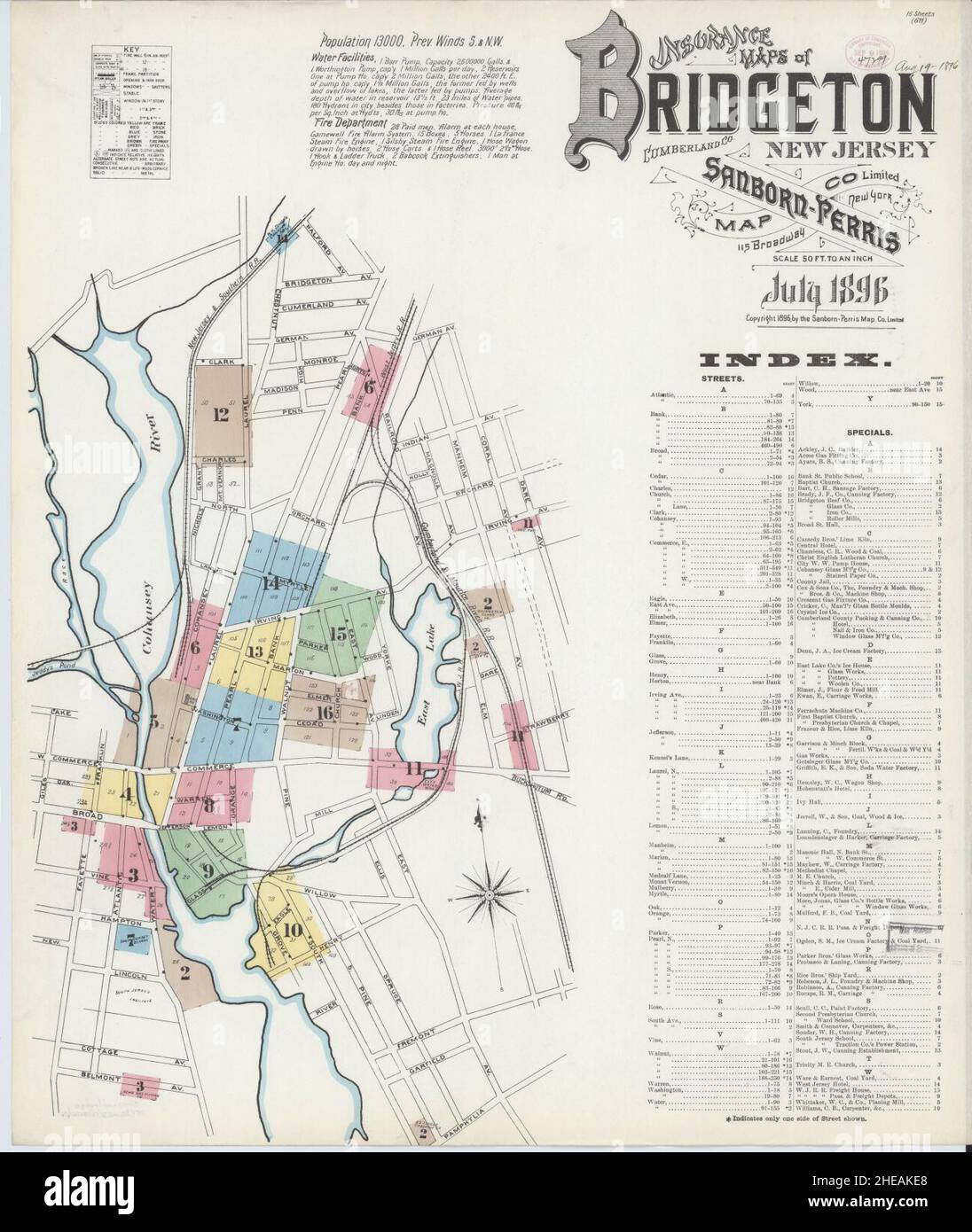 Bridgeton map hi-res stock photography and images - Alamy