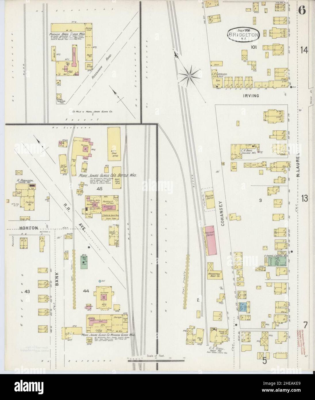 Bridgeton map hi-res stock photography and images - Alamy