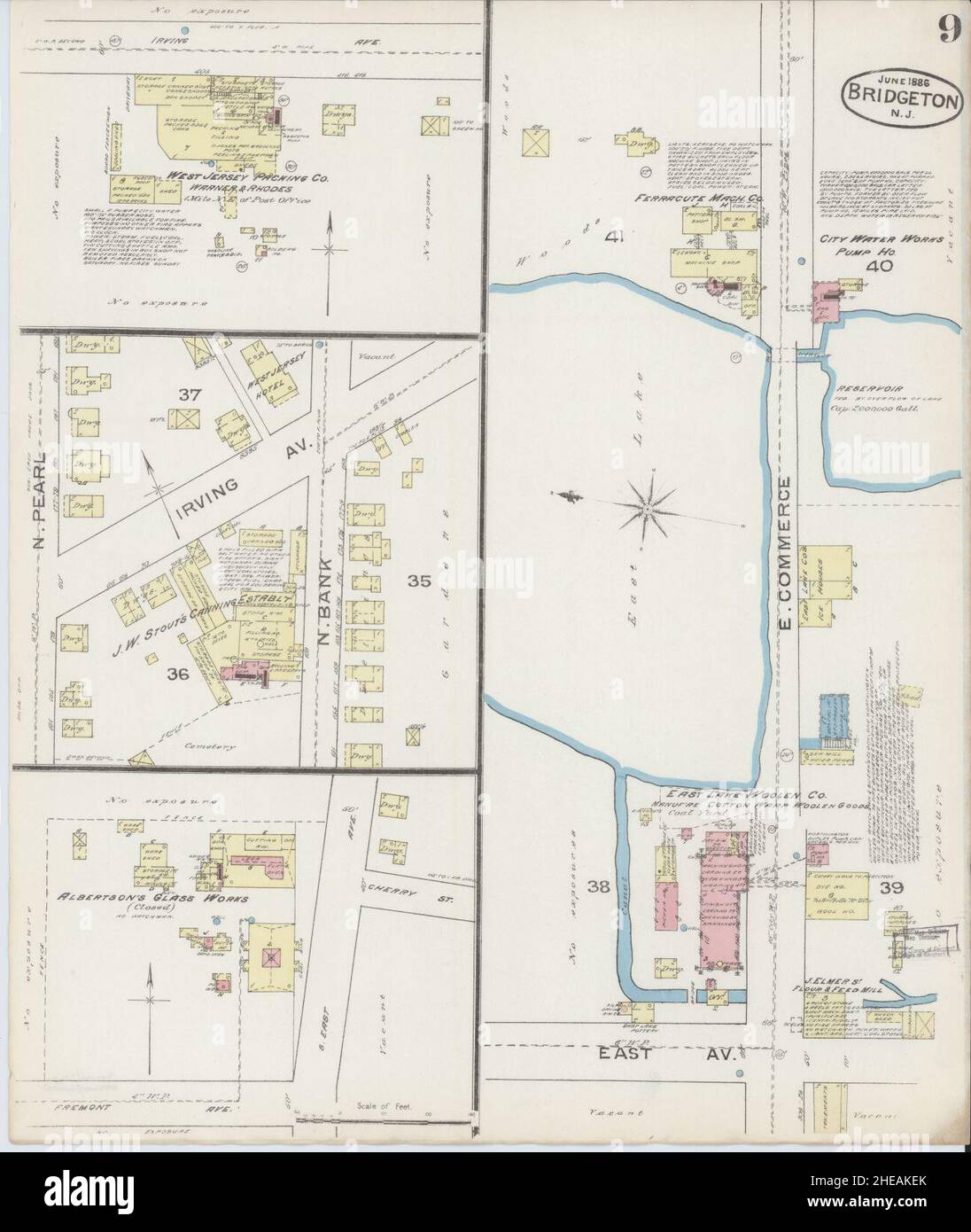 Map of bridgeton new jersey hi-res stock photography and images - Alamy