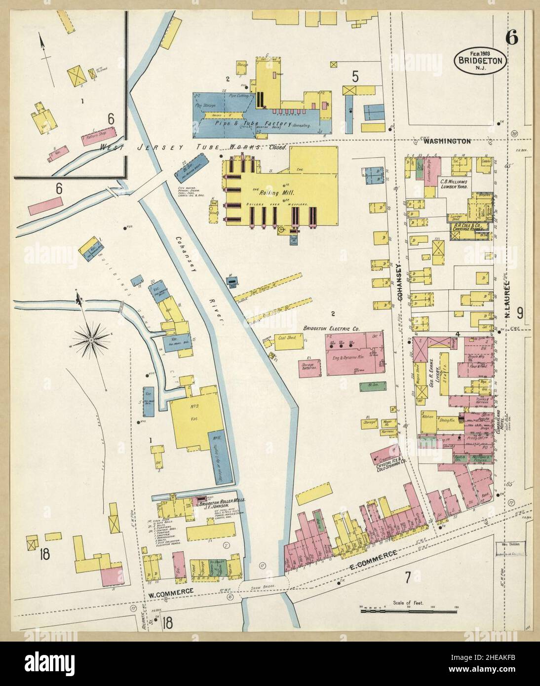 Bridgeton new jersey map hi-res stock photography and images - Alamy