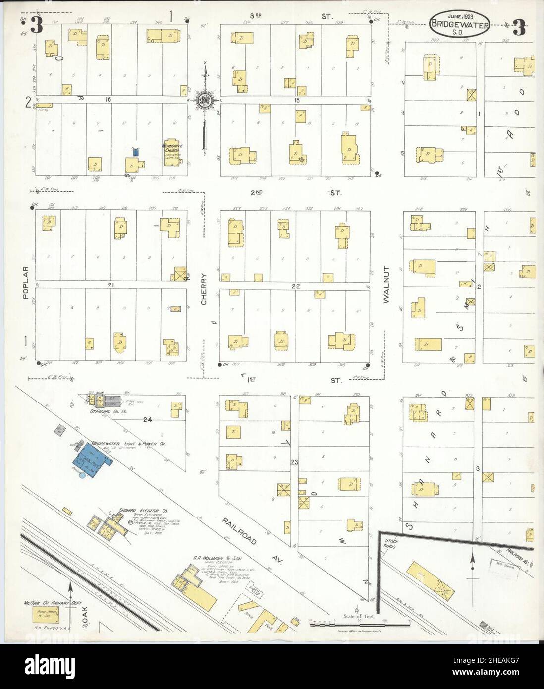 Sanborn Fire Insurance Map from Bridgewater, McCook County, South ...