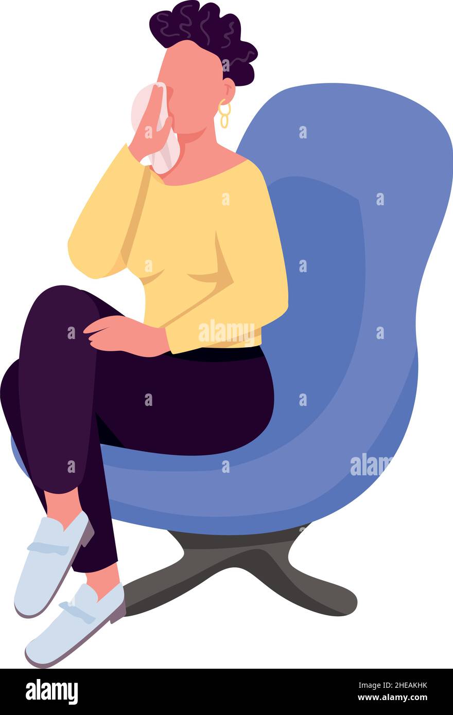 Sad patient silhouette Stock Vector Images - Alamy