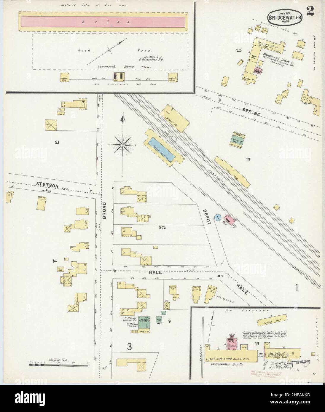 Sanborn Fire Insurance Map from Bridgewater, Plymouth County ...