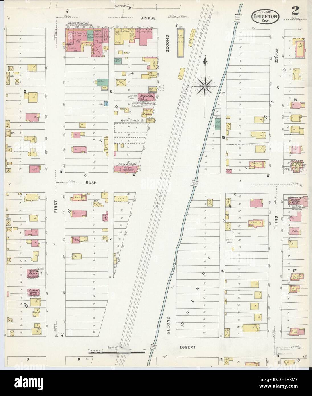 Map of brighton colorado hi-res stock photography and images - Alamy