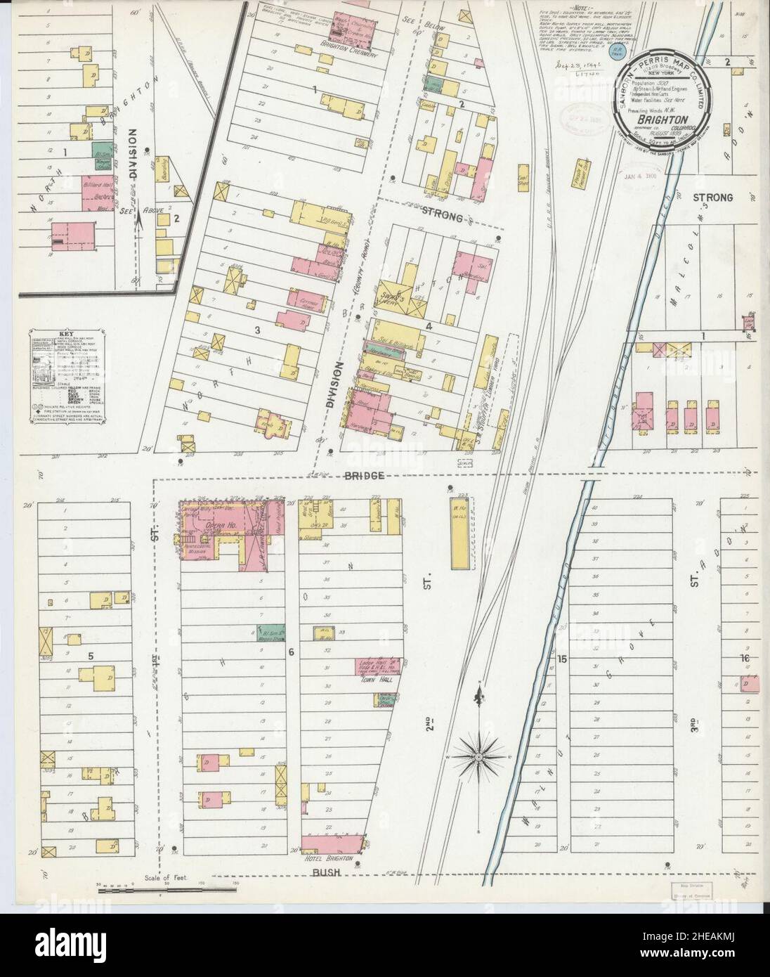 Brighton colorado map hi-res stock photography and images - Alamy