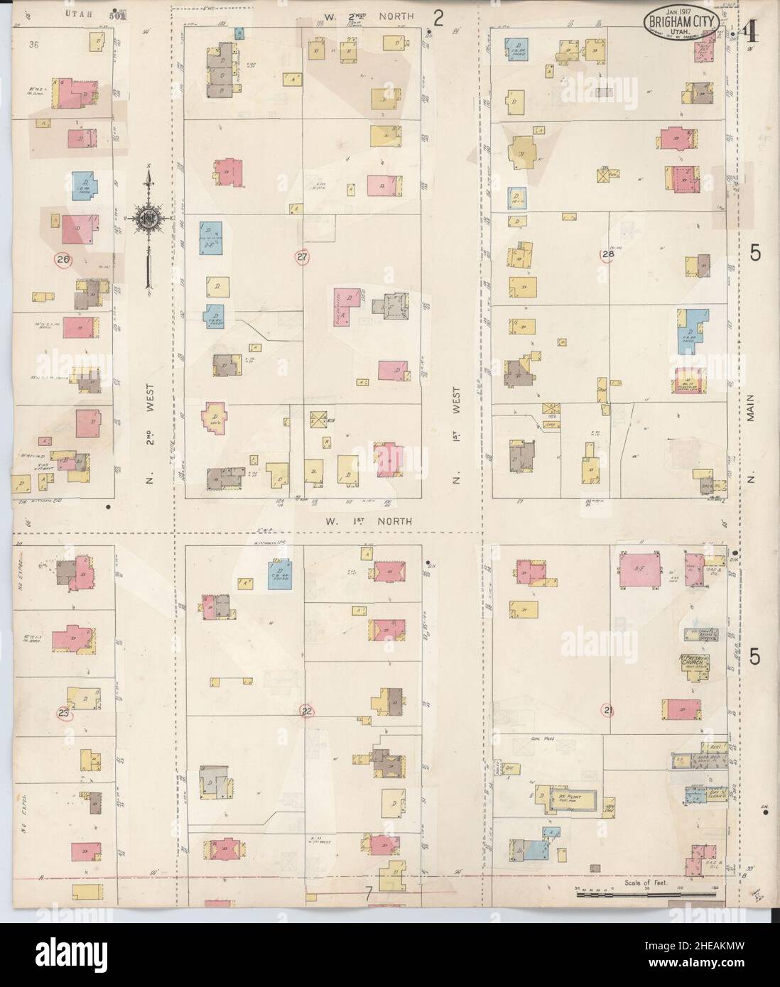Map of brigham city utah hi-res stock photography and images - Alamy